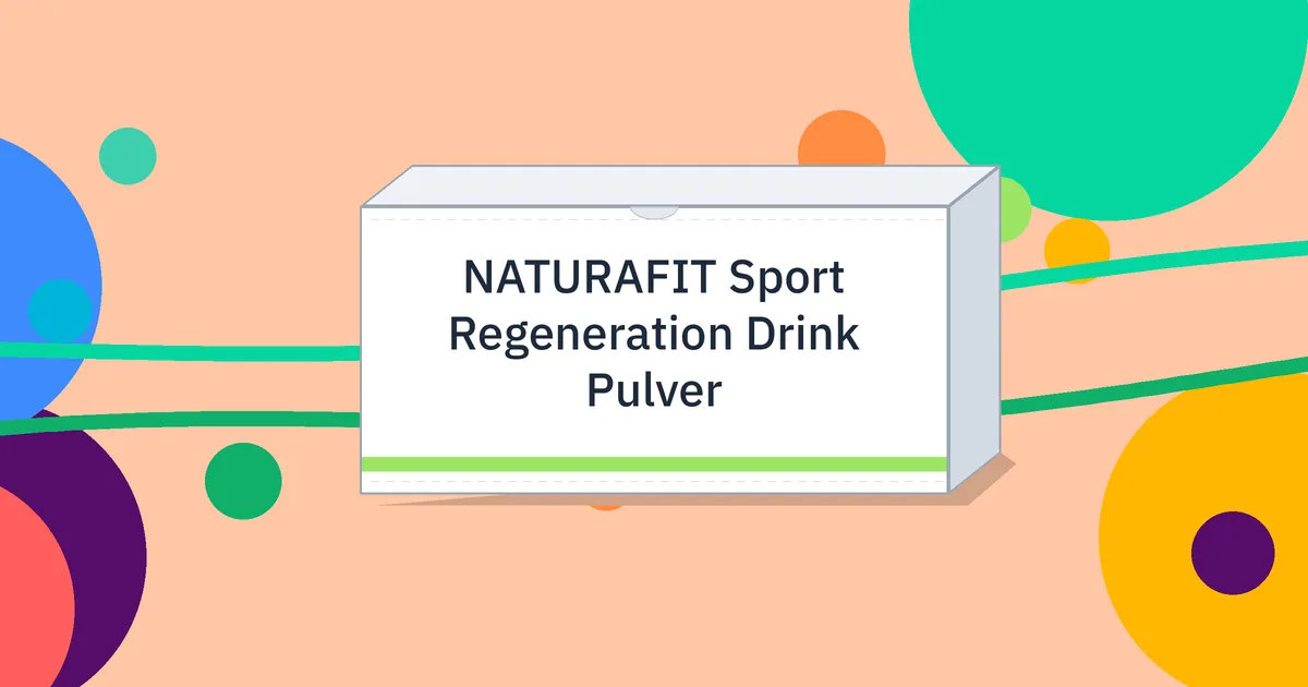 Symbolbild: Packung mit der Aufschrift NATURAFIT Sport Regeneration Drink Pulver (PZN 18039190) – Verfügbarkeit und Bezug in Apotheken in Frankfurt am Main