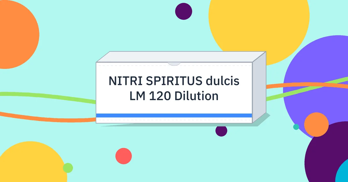 Symbolbild: Packung mit der Aufschrift NITRI SPIRITUS dulcis LM 120 Dilution (PZN 13619907) – Verfügbarkeit und Bezug in Apotheken in Frankfurt am Main