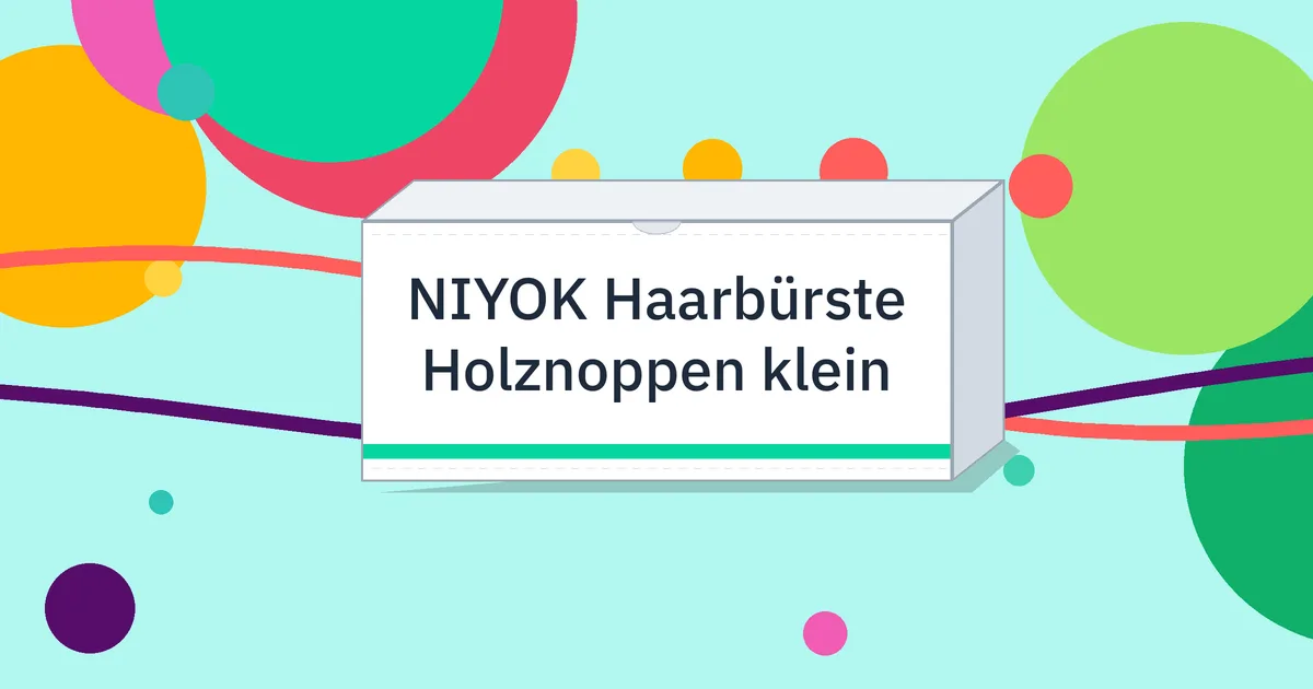 Symbolbild: Packung mit der Aufschrift NIYOK Haarbürste Holznoppen klein (PZN 19543329) – Verfügbarkeit und Bezug in Apotheken in Frankfurt am Main