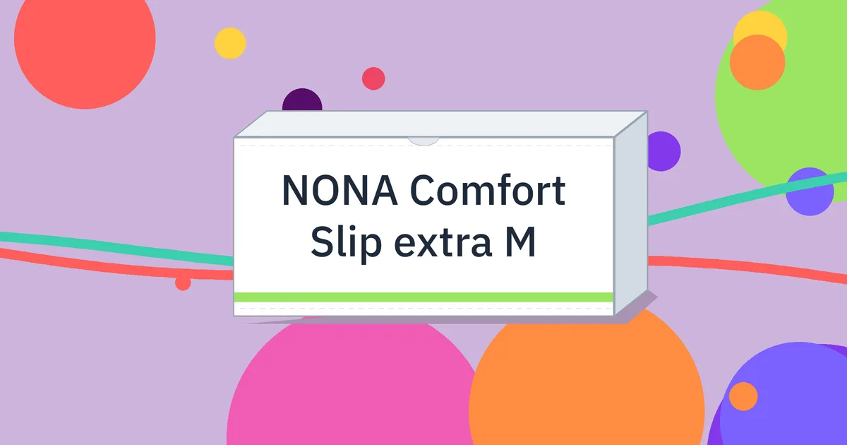Symbolbild: Packung mit der Aufschrift NONA Comfort Slip extra M (PZN 12538437) – Verfügbarkeit und Bezug in Apotheken in Frankfurt am Main