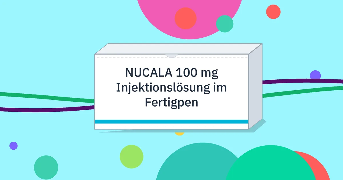 Symbolbild: Packung mit der Aufschrift NUCALA 100 mg Injektionslösung im Fertigpen (PZN 16856594) – Verfügbarkeit und Bezug in Apotheken in Frankfurt am Main