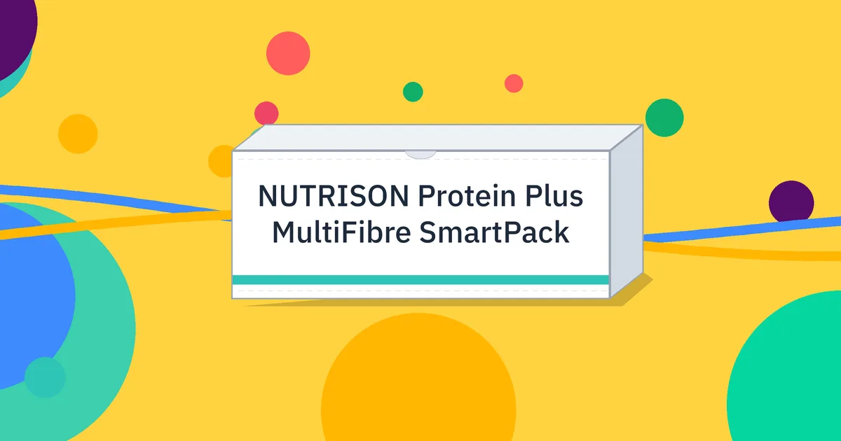 Symbolbild: Packung mit der Aufschrift NUTRISON Protein Plus MultiFibre SmartPack (PZN 14132515) – Verfügbarkeit und Bezug in Apotheken in Frankfurt am Main