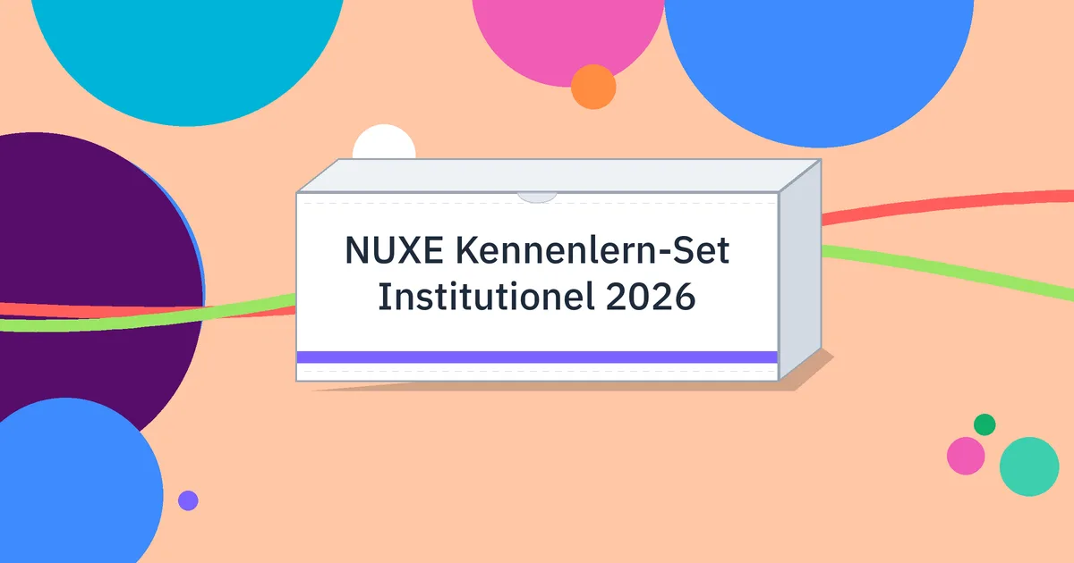 Symbolbild: Packung mit der Aufschrift NUXE Kennenlern-Set Institutionel 2026 (PZN 20123354) – Verfügbarkeit und Bezug in Apotheken in Frankfurt am Main