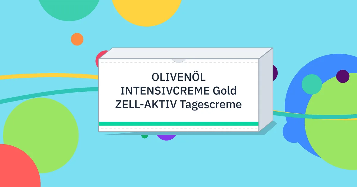 Symbolbild: Packung mit der Aufschrift OLIVENÖL INTENSIVCREME Gold ZELL-AKTIV Tagescreme (PZN 14280575) – Verfügbarkeit und Bezug in Apotheken in Frankfurt am Main