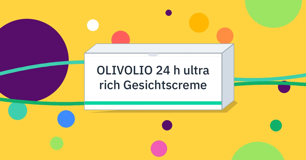 Symbolbild: Packung mit der Aufschrift OLIVOLIO 24 h ultra rich Gesichtscreme (PZN 17910551) – Verfügbarkeit und Bezug in Apotheken in Frankfurt am Main