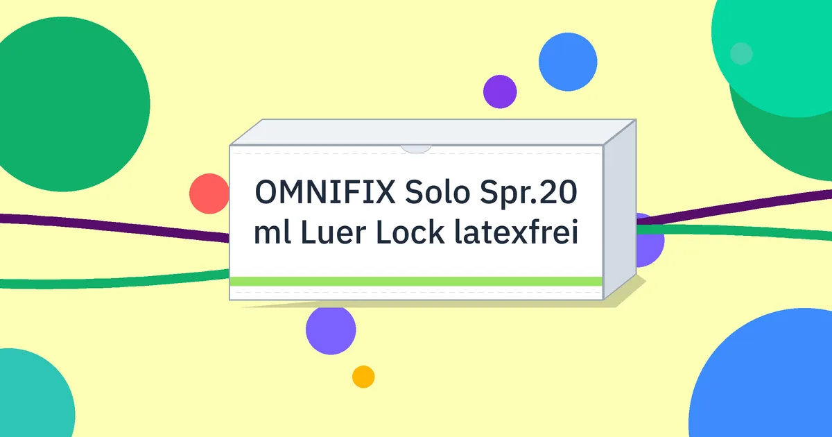 Symbolbild: Packung mit der Aufschrift OMNIFIX Solo Spr.20 ml Luer Lock latexfrei (PZN 15746260) – Verfügbarkeit und Bezug in Apotheken in Frankfurt am Main