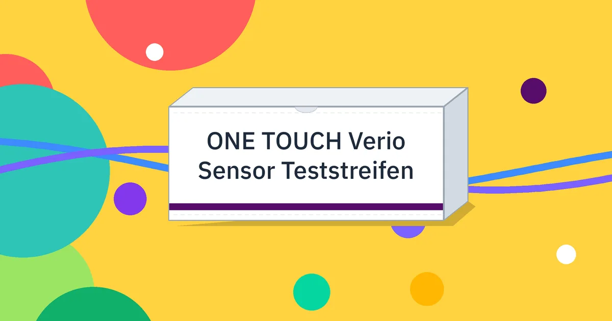 Symbolbild: Packung mit der Aufschrift ONE TOUCH Verio Sensor Teststreifen (PZN 13651383) – Verfügbarkeit und Bezug in Apotheken in Frankfurt am Main