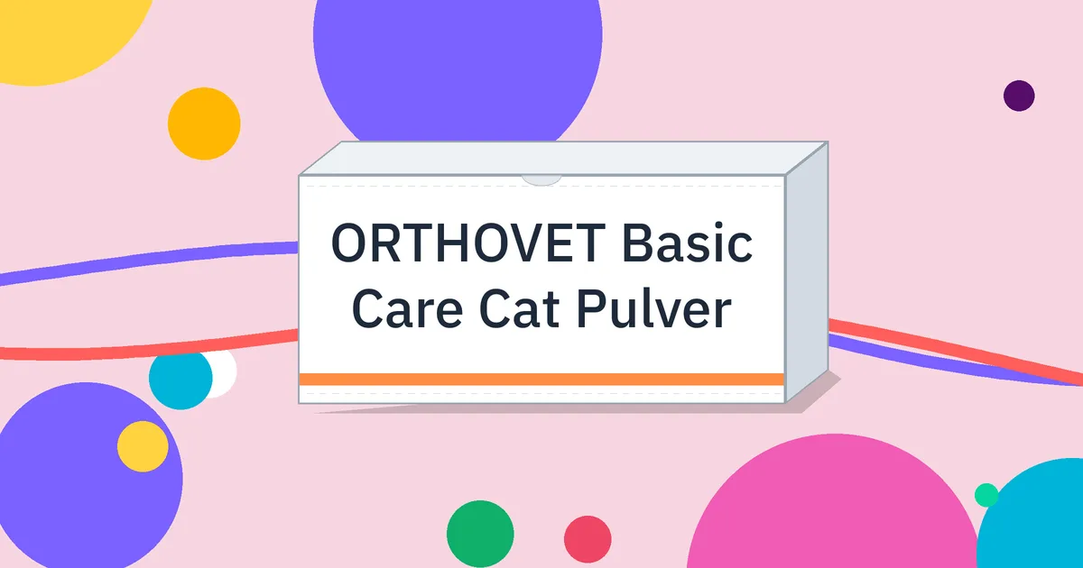 Symbolbild: Packung mit der Aufschrift ORTHOVET Basic Care Cat Pulver (PZN 14319892) – Verfügbarkeit und Bezug in Apotheken in Frankfurt am Main