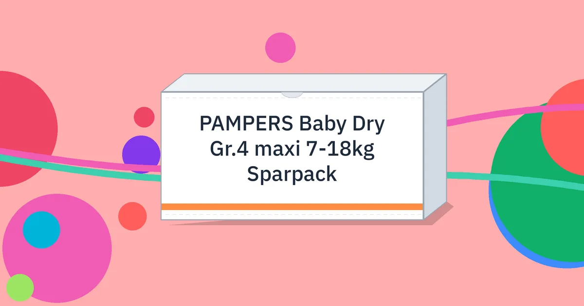 Symbolbild: Packung mit der Aufschrift PAMPERS Baby Dry Gr.4 maxi 7-18kg Sparpack (PZN 10256551) – Verfügbarkeit und Bezug in Apotheken in Frankfurt am Main