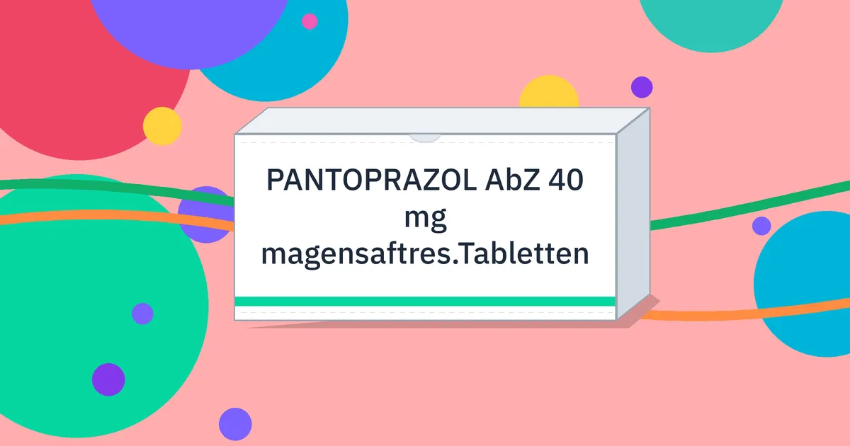 Symbolbild: Packung mit der Aufschrift PANTOPRAZOL AbZ 40 mg magensaftres.Tabletten (PZN 07038112) – Verfügbarkeit und Bezug in Apotheken in Frankfurt am Main