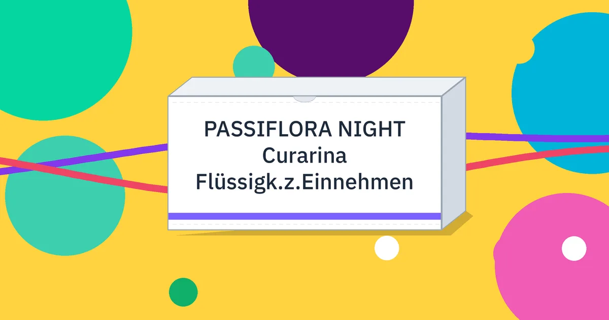 Symbolbild: Packung mit der Aufschrift PASSIFLORA NIGHT Curarina Flüssigk.z.Einnehmen (PZN 17594021) – Verfügbarkeit und Bezug in Apotheken in Frankfurt am Main