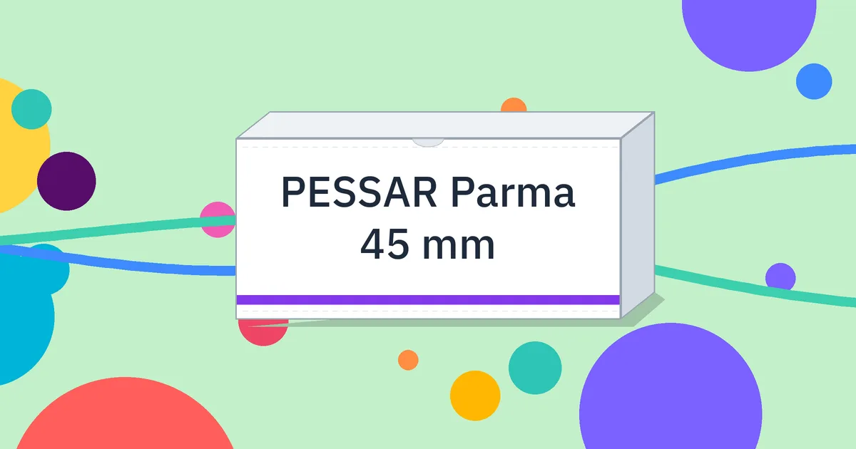 Symbolbild: Packung mit der Aufschrift PESSAR Parma 45 mm (PZN 01967589) – Verfügbarkeit und Bezug in Apotheken in Frankfurt am Main