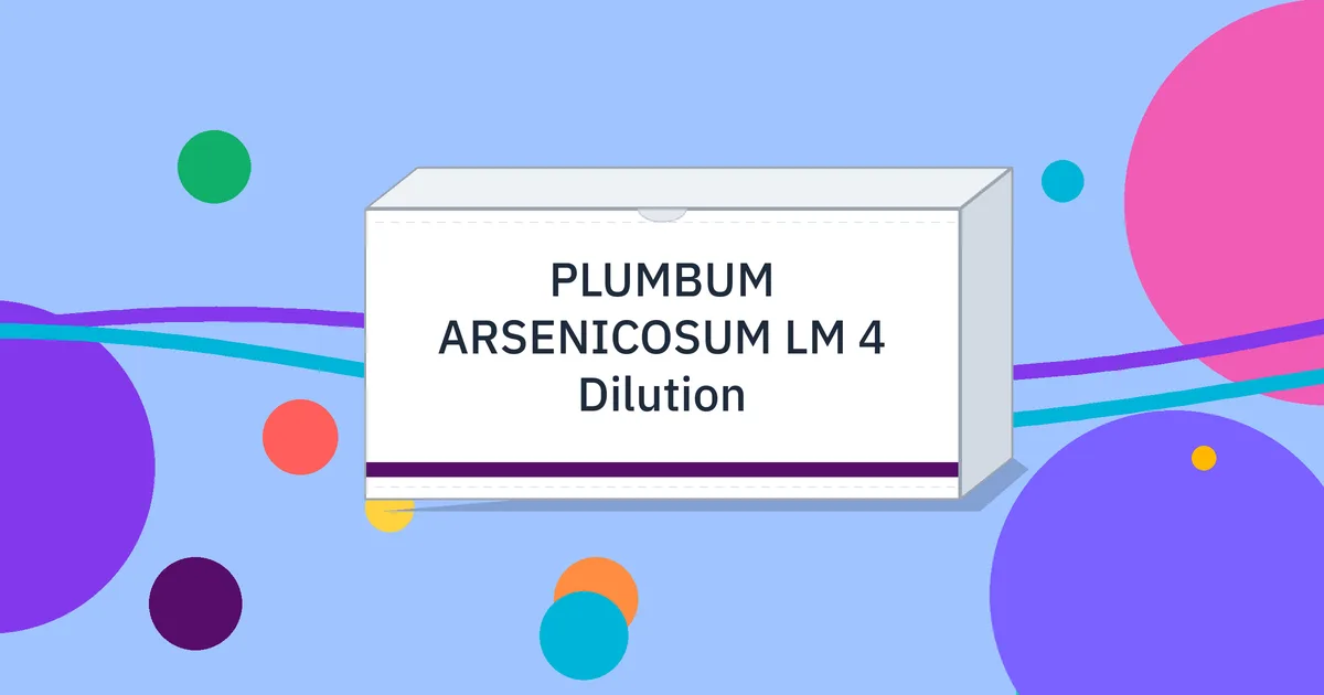 Symbolbild: Packung mit der Aufschrift PLUMBUM ARSENICOSUM LM 4 Dilution (PZN 13039191) – Verfügbarkeit und Bezug in Apotheken in Frankfurt am Main