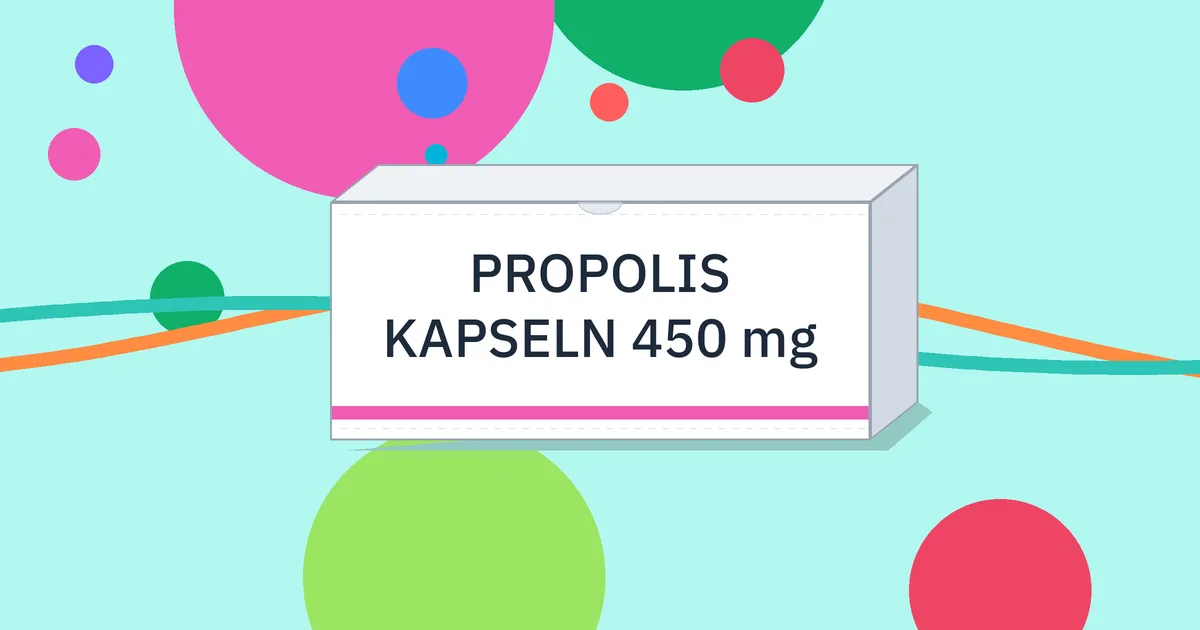 Symbolbild: Packung mit der Aufschrift PROPOLIS KAPSELN 450 mg (PZN 10811395) – Verfügbarkeit und Bezug in Apotheken in Frankfurt am Main