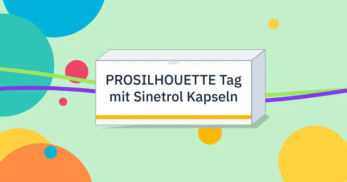 Symbolbild: Packung mit der Aufschrift PROSILHOUETTE Tag mit Sinetrol Kapseln (PZN 11564616) – Verfügbarkeit und Bezug in Apotheken in Frankfurt am Main