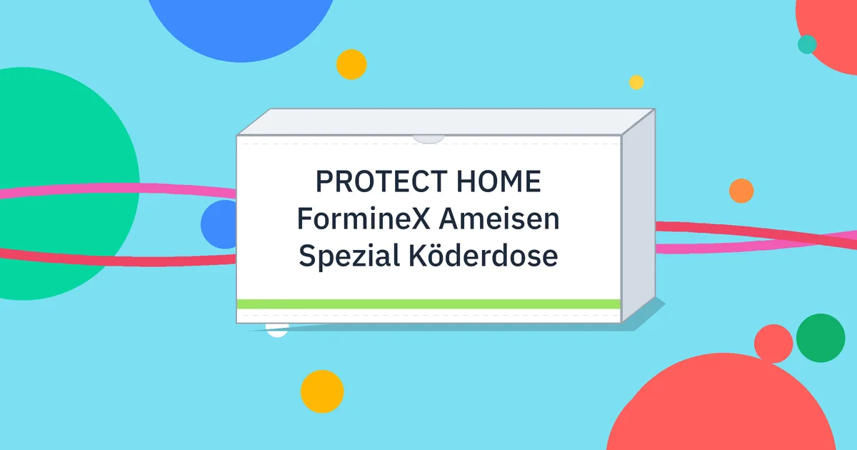 Symbolbild: Packung mit der Aufschrift PROTECT HOME FormineX Ameisen Spezial Köderdose (PZN 14361569) – Verfügbarkeit und Bezug in Apotheken in Frankfurt am Main