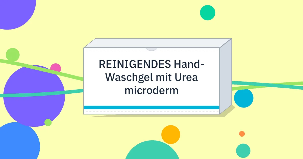 Symbolbild: Packung mit der Aufschrift REINIGENDES Hand-Waschgel mit Urea microderm (PZN 17945041) – Verfügbarkeit und Bezug in Apotheken in Frankfurt am Main