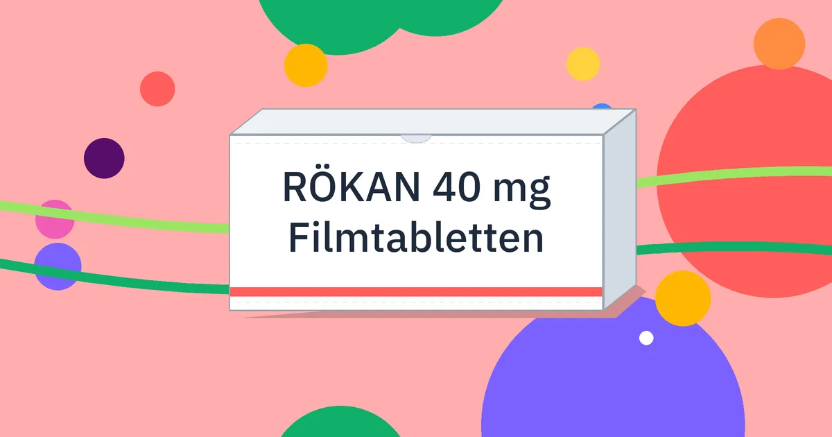 Symbolbild: Packung mit der Aufschrift RÖKAN 40 mg Filmtabletten (PZN 04405998) – Verfügbarkeit und Bezug in Apotheken in Frankfurt am Main