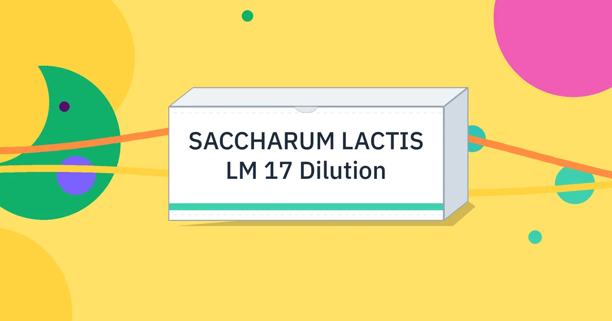 Symbolbild: Packung mit der Aufschrift SACCHARUM LACTIS LM 17 Dilution (PZN 13176781) – Verfügbarkeit und Bezug in Apotheken in Frankfurt am Main