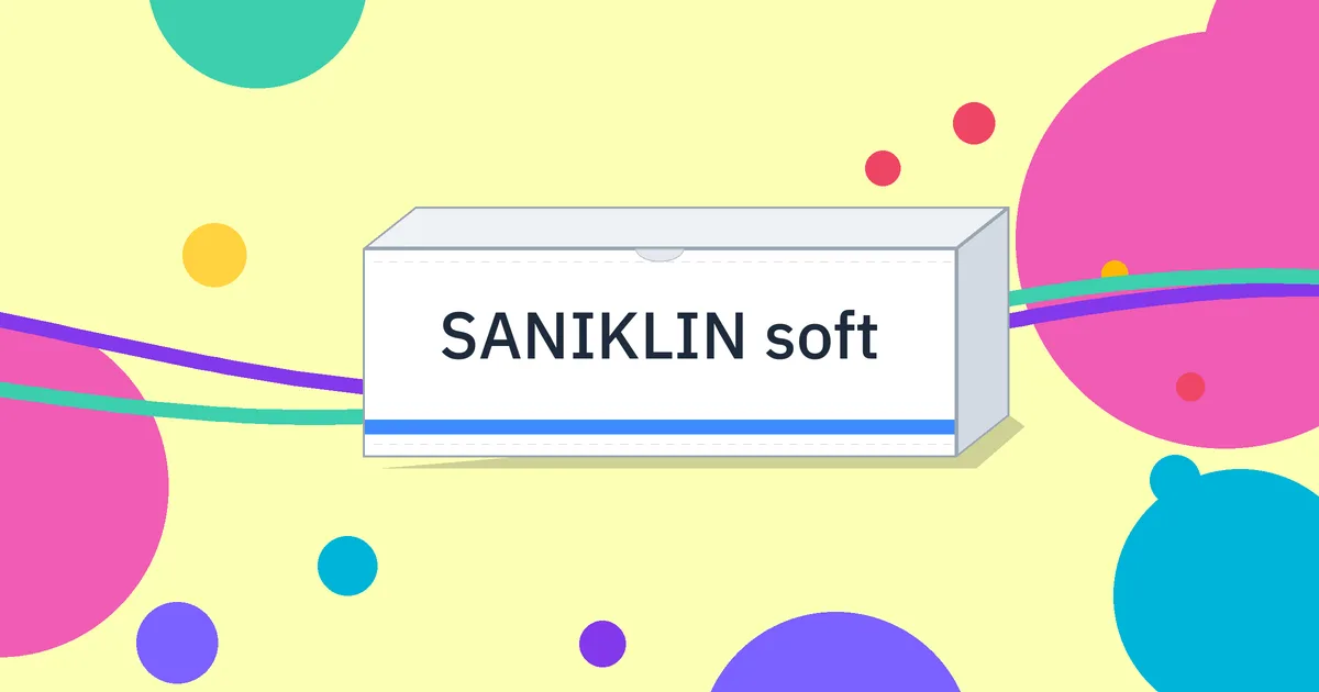 Symbolbild: Packung mit der Aufschrift SANIKLIN soft (PZN 04912442) – Verfügbarkeit und Bezug in Apotheken in Frankfurt am Main