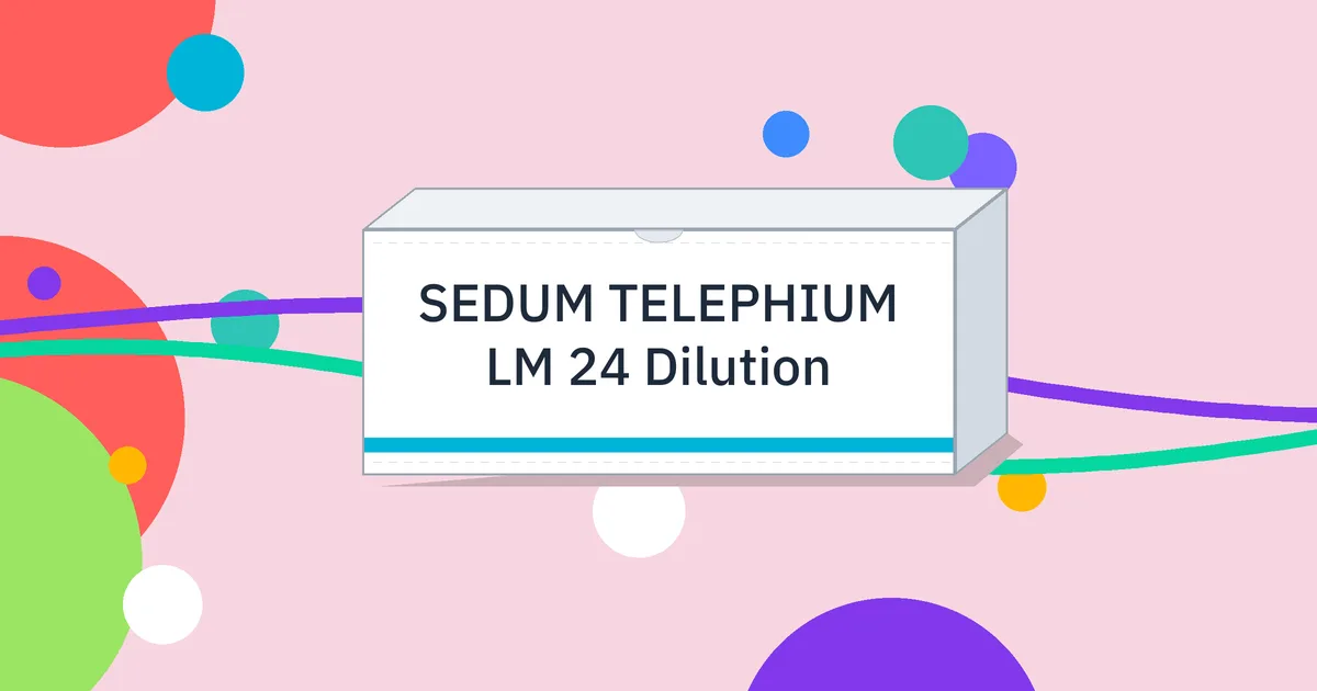 Symbolbild: Packung mit der Aufschrift SEDUM TELEPHIUM LM 24 Dilution (PZN 13694122) – Verfügbarkeit und Bezug in Apotheken in Frankfurt am Main