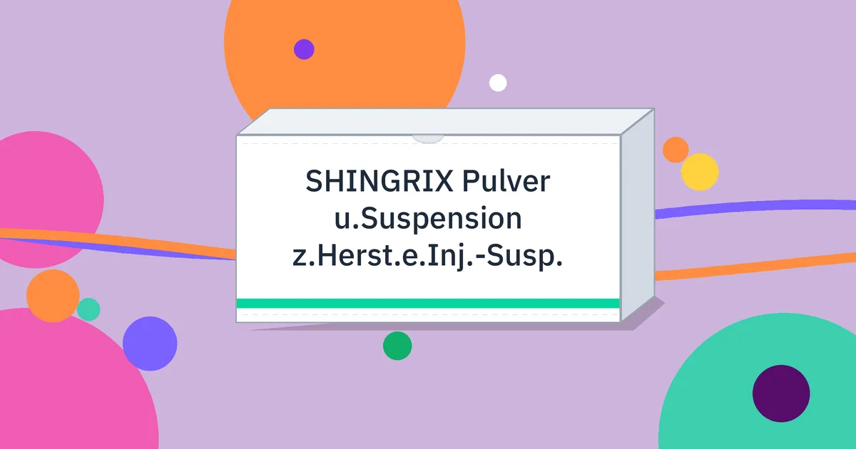 Symbolbild: Packung mit der Aufschrift SHINGRIX Pulver u.Suspension z.Herst.e.Inj.-Susp. (PZN 19215252) – Verfügbarkeit und Bezug in Apotheken in Frankfurt am Main