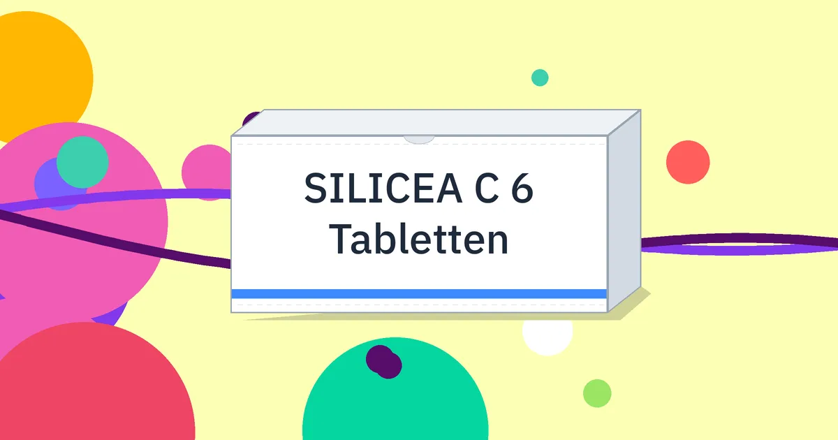 Symbolbild: Packung mit der Aufschrift SILICEA C 6 Tabletten (PZN 04237130) – Verfügbarkeit und Bezug in Apotheken in Frankfurt am Main