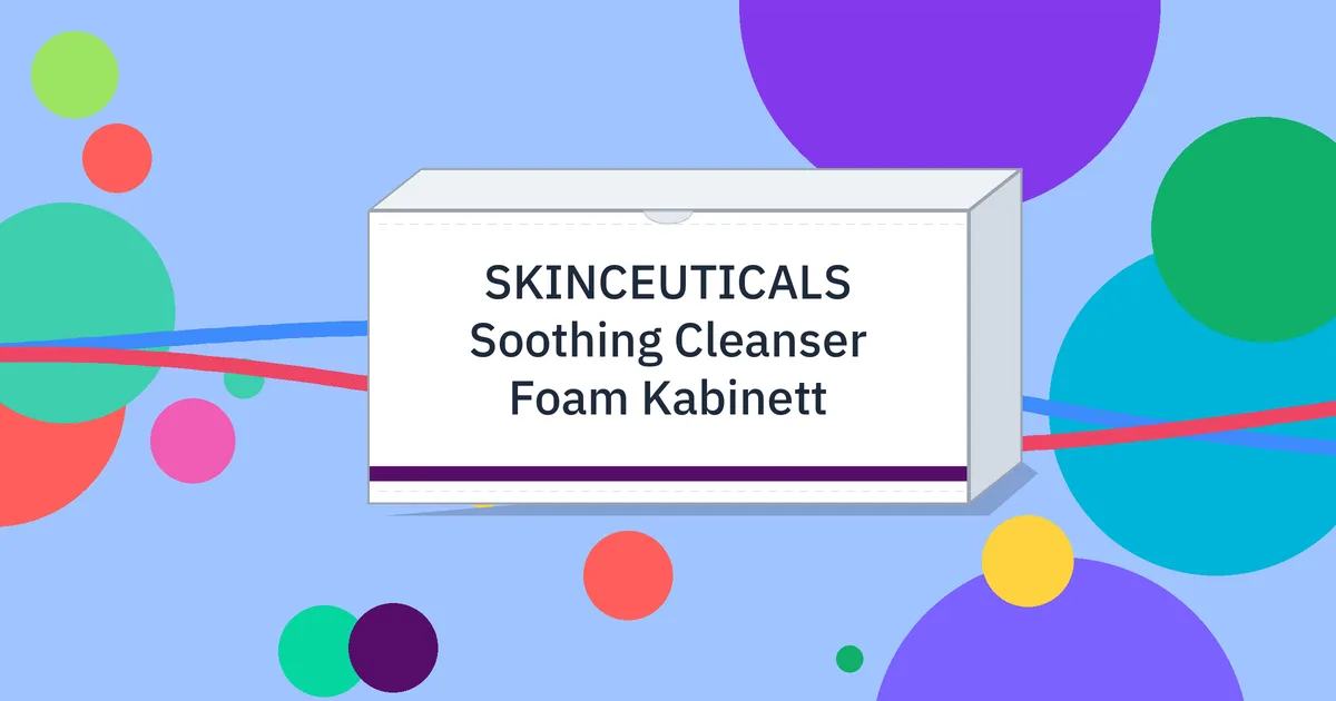 Symbolbild: Packung mit der Aufschrift SKINCEUTICALS Soothing Cleanser Foam Kabinett (PZN 14061761) – Verfügbarkeit und Bezug in Apotheken in Frankfurt am Main
