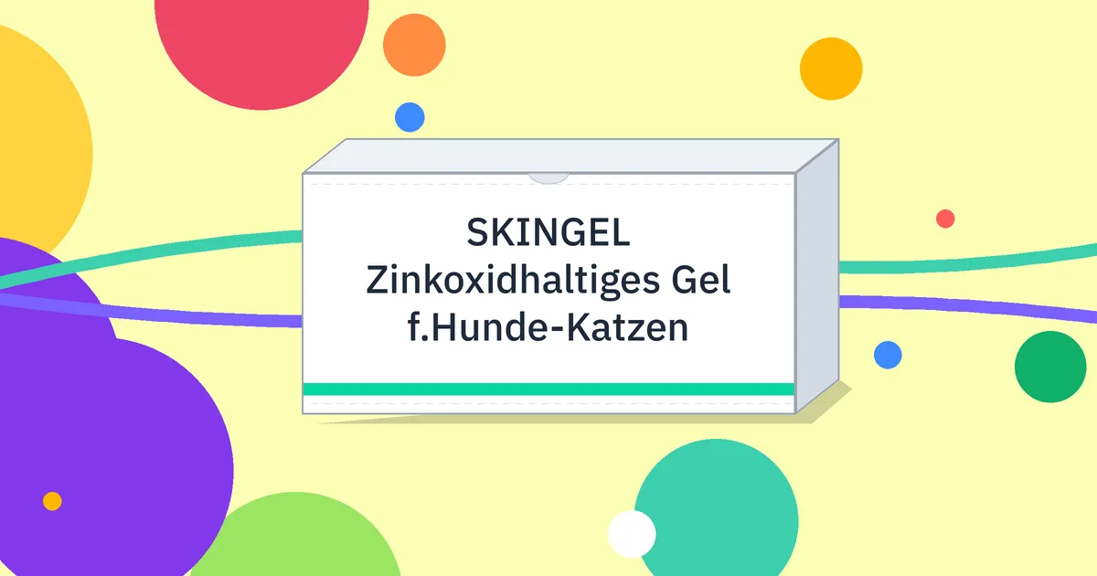 Symbolbild: Packung mit der Aufschrift SKINGEL Zinkoxidhaltiges Gel f.Hunde-Katzen (PZN 18022686) – Verfügbarkeit und Bezug in Apotheken in Frankfurt am Main