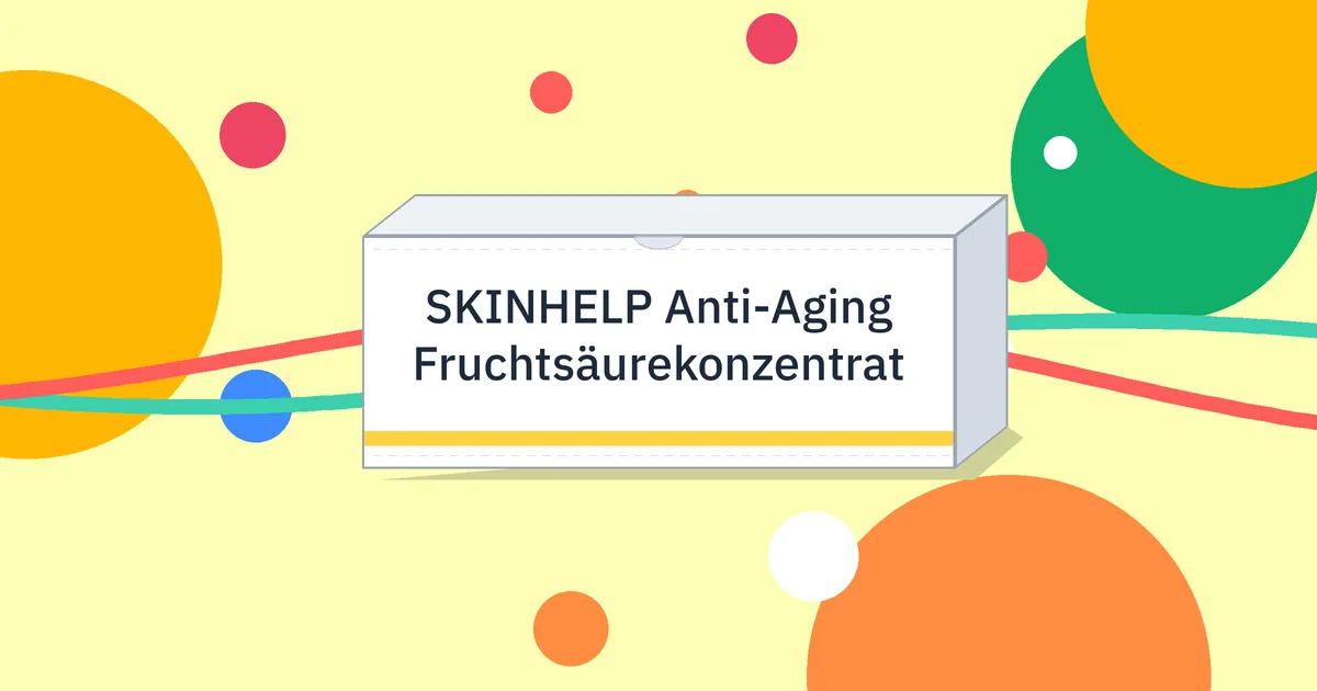 Symbolbild: Packung mit der Aufschrift SKINHELP Anti-Aging Fruchtsäurekonzentrat (PZN 10203690) – Verfügbarkeit und Bezug in Apotheken in Frankfurt am Main