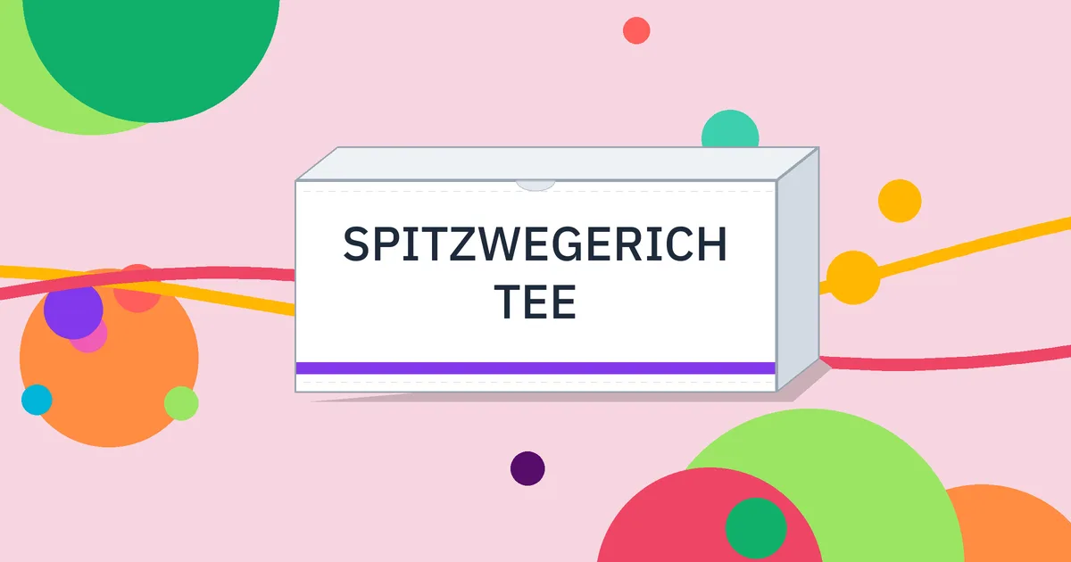 Symbolbild: Packung mit der Aufschrift SPITZWEGERICH TEE (PZN 00430657) – Verfügbarkeit und Bezug in Apotheken in Frankfurt am Main
