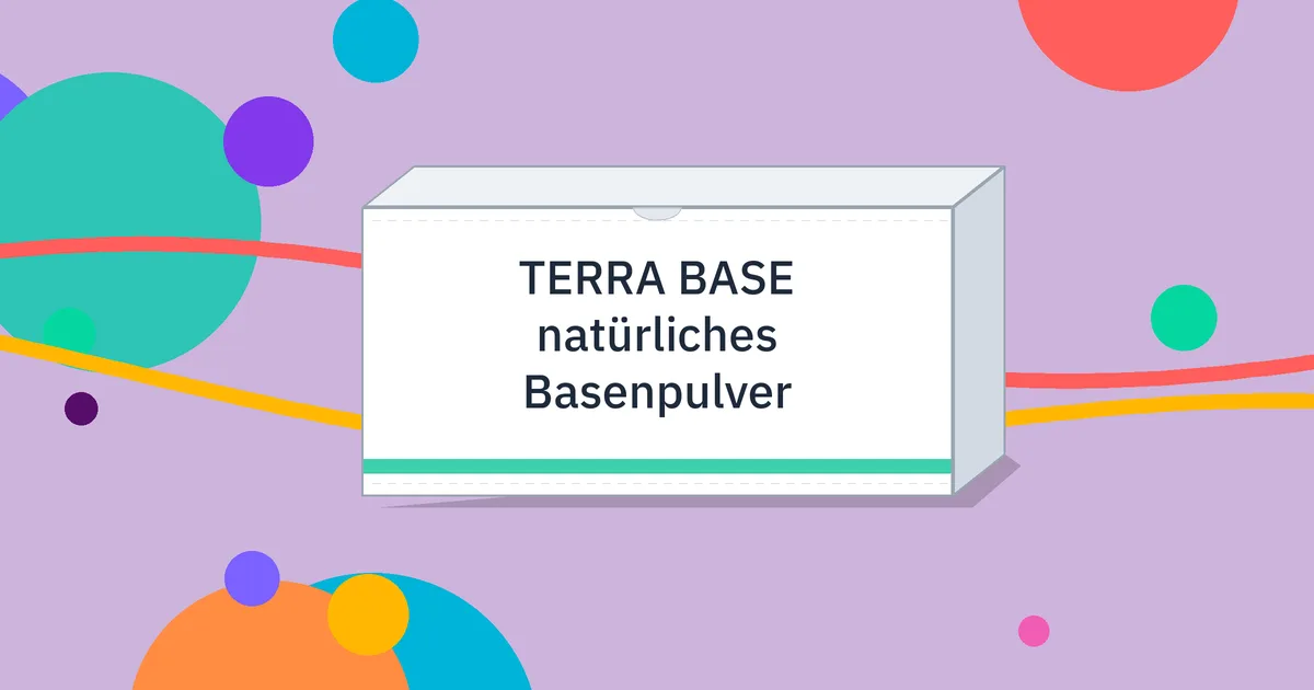 Symbolbild: Packung mit der Aufschrift TERRA BASE natürliches Basenpulver (PZN 18001974) – Verfügbarkeit und Bezug in Apotheken in Frankfurt am Main