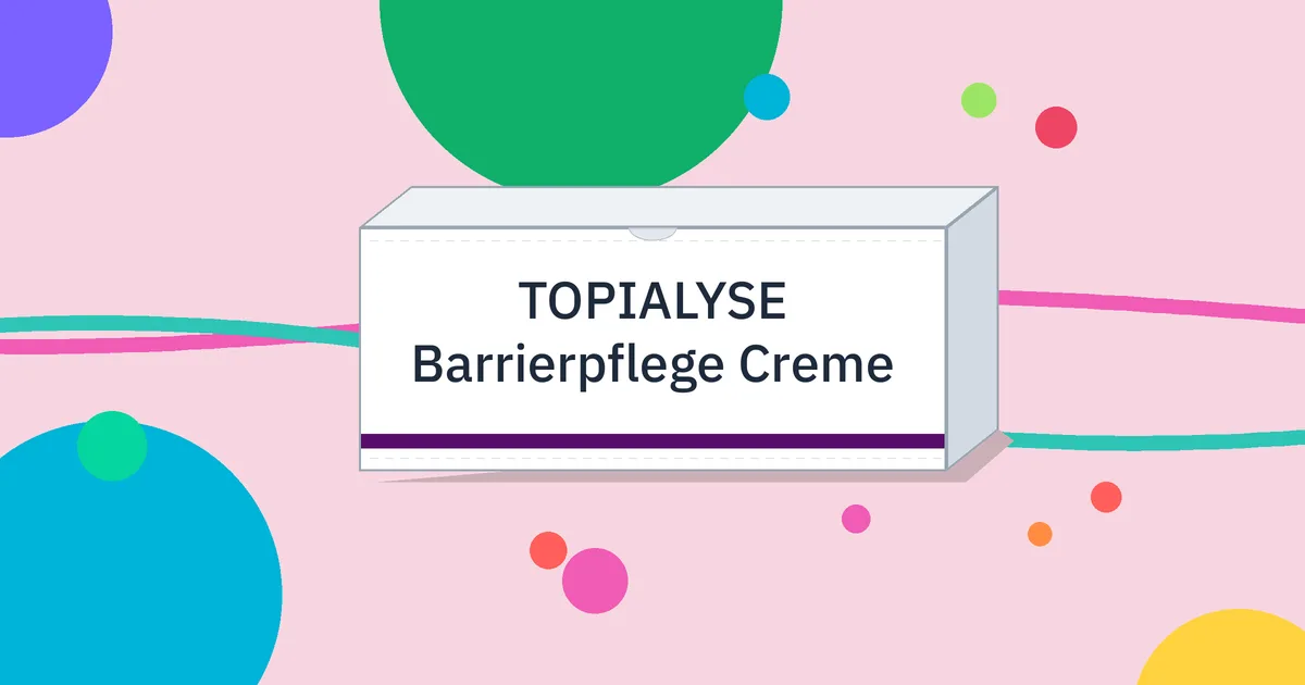 Symbolbild: Packung mit der Aufschrift TOPIALYSE Barrierpflege Creme (PZN 20788639) – Verfügbarkeit und Bezug in Apotheken in Frankfurt am Main