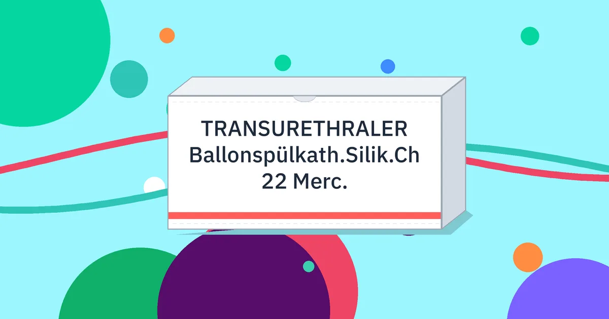 Symbolbild: Packung mit der Aufschrift TRANSURETHRALER Ballonspülkath.Silik.Ch 22 Merc. (PZN 01151534) – Verfügbarkeit und Bezug in Apotheken in Frankfurt am Main