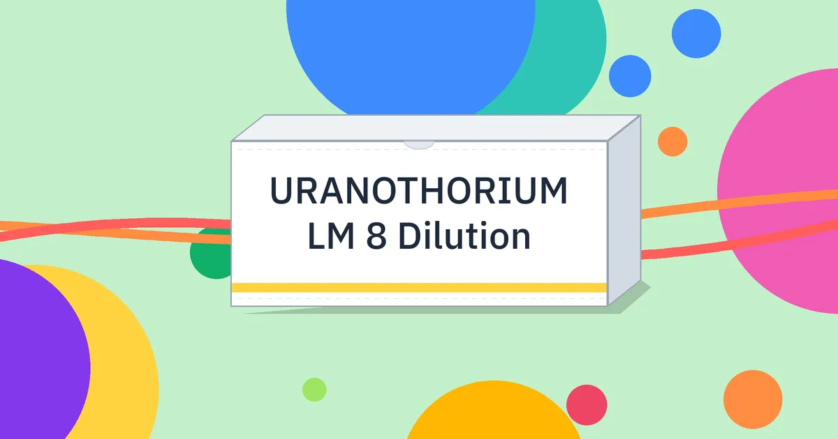 Symbolbild: Packung mit der Aufschrift URANOTHORIUM LM 8 Dilution (PZN 13256681) – Verfügbarkeit und Bezug in Apotheken in Frankfurt am Main