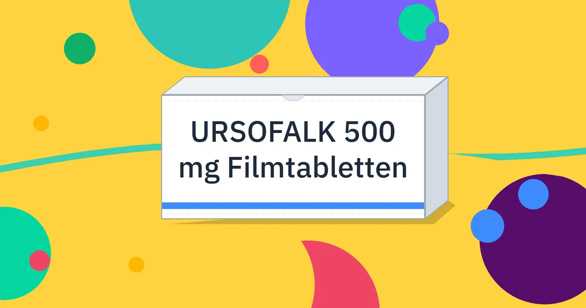 Symbolbild: Packung mit der Aufschrift URSOFALK 500 mg Filmtabletten (PZN 18320320) – Verfügbarkeit und Bezug in Apotheken in Frankfurt am Main
