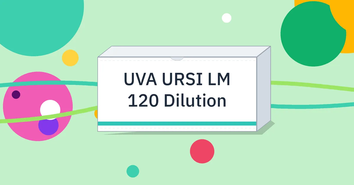 Symbolbild: Packung mit der Aufschrift UVA URSI LM 120 Dilution (PZN 13259550) – Verfügbarkeit und Bezug in Apotheken in Frankfurt am Main