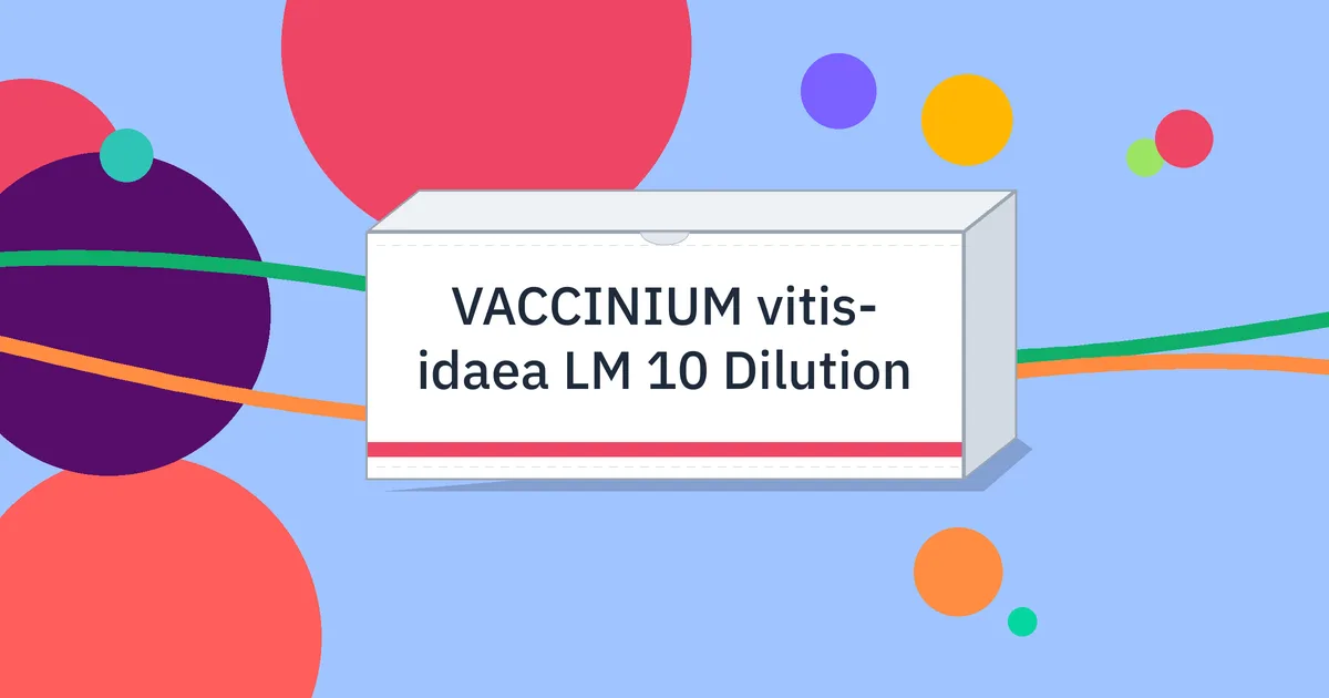 Symbolbild: Packung mit der Aufschrift VACCINIUM vitis-idaea LM 10 Dilution (PZN 13260702) – Verfügbarkeit und Bezug in Apotheken in Frankfurt am Main