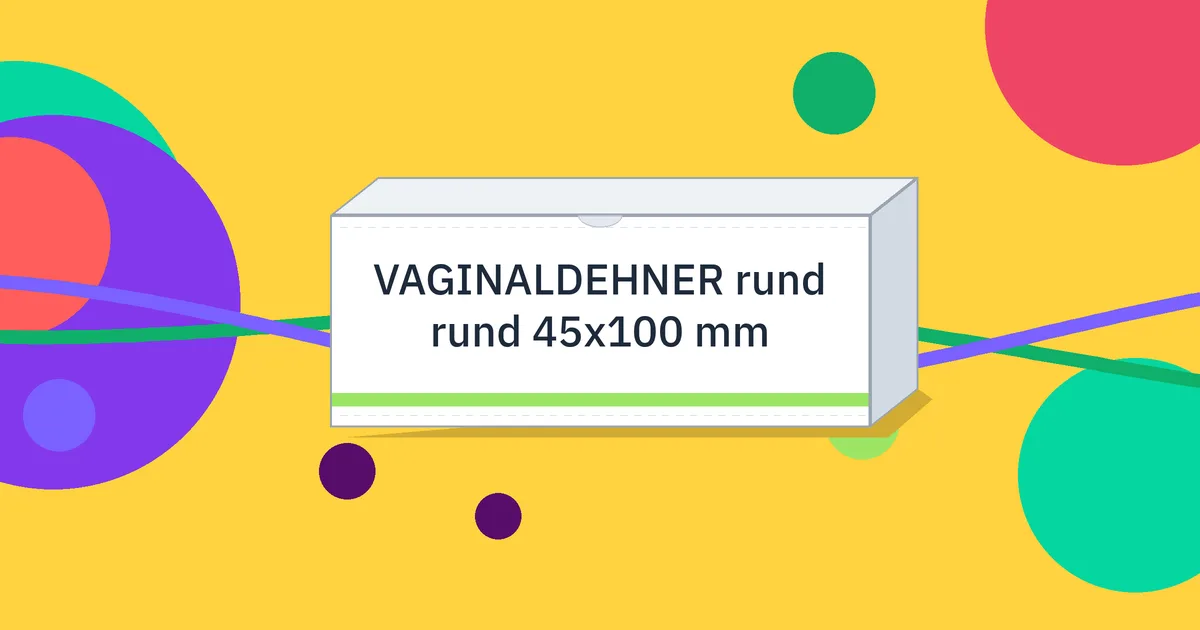 Symbolbild: Packung mit der Aufschrift VAGINALDEHNER rund rund 45x100 mm (PZN 07322853) – Verfügbarkeit und Bezug in Apotheken in Frankfurt am Main
