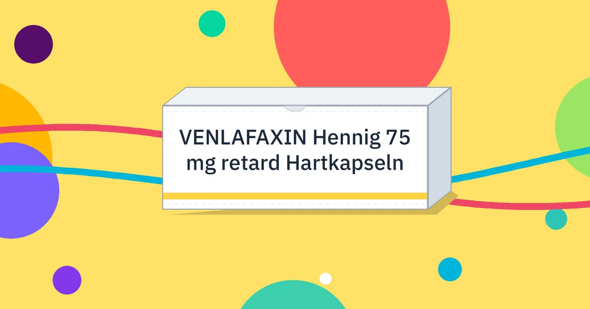 Symbolbild: Packung mit der Aufschrift VENLAFAXIN Hennig 75 mg retard Hartkapseln (PZN 07281226) – Verfügbarkeit und Bezug in Apotheken in Frankfurt am Main
