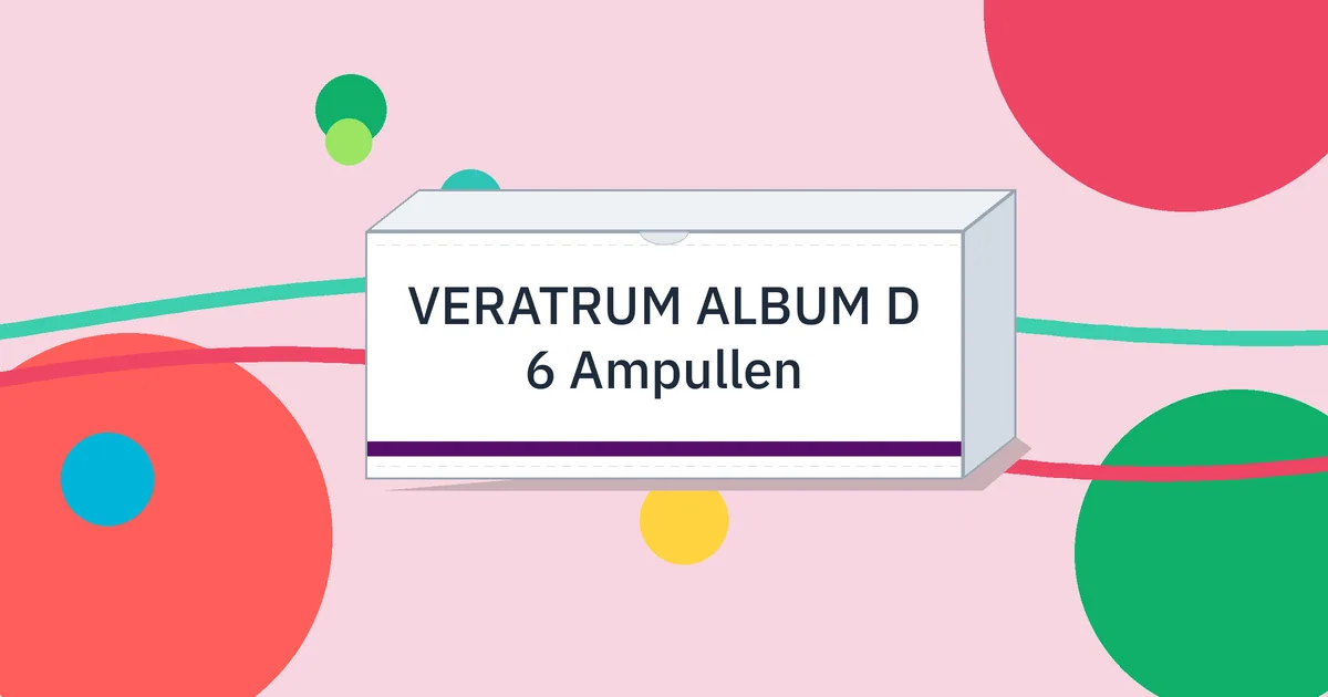 Symbolbild: Packung mit der Aufschrift VERATRUM ALBUM D 6 Ampullen (PZN 11708825) – Verfügbarkeit und Bezug in Apotheken in Frankfurt am Main