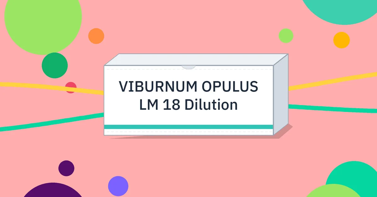 Symbolbild: Packung mit der Aufschrift VIBURNUM OPULUS LM 18 Dilution (PZN 13271002) – Verfügbarkeit und Bezug in Apotheken in Frankfurt am Main