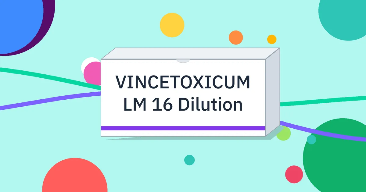 Symbolbild: Packung mit der Aufschrift VINCETOXICUM LM 16 Dilution (PZN 13274561) – Verfügbarkeit und Bezug in Apotheken in Frankfurt am Main