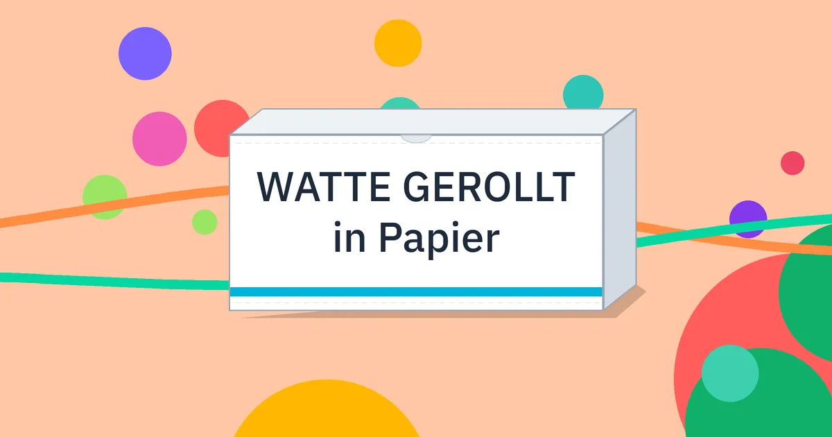 Symbolbild: Packung mit der Aufschrift WATTE GEROLLT in Papier (PZN 01722043) – Verfügbarkeit und Bezug in Apotheken in Frankfurt am Main