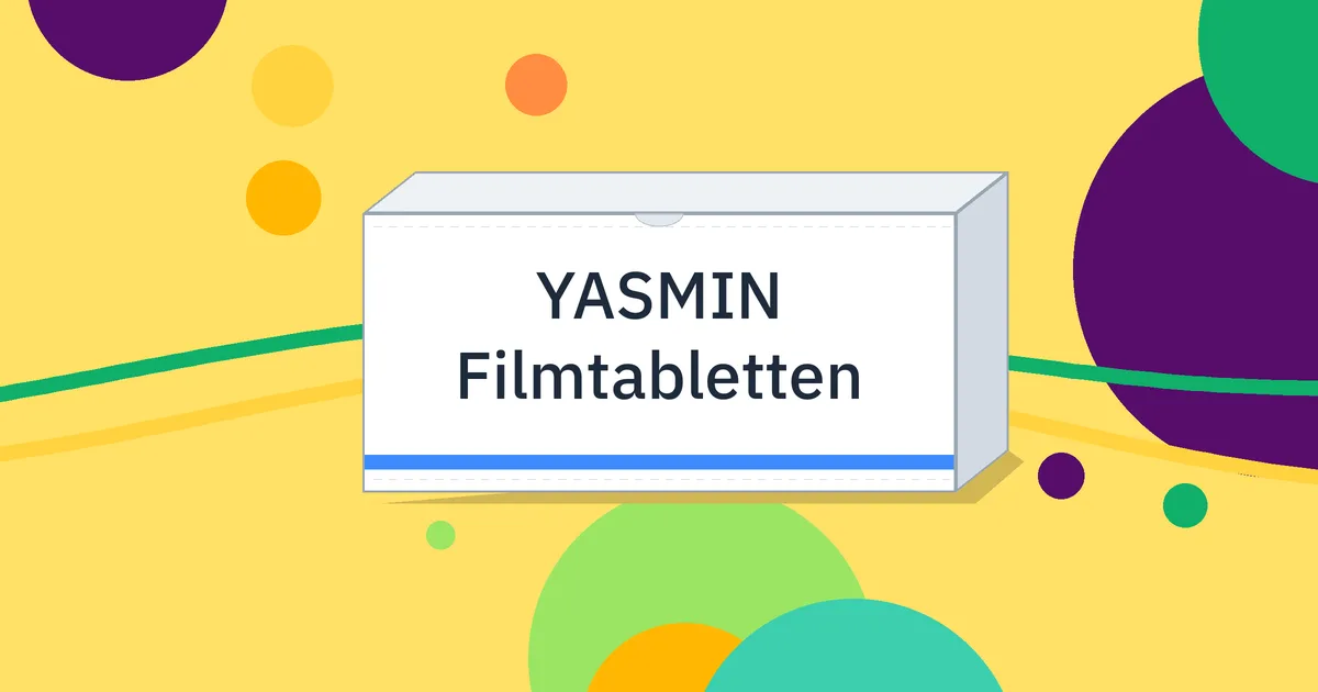 Symbolbild: Packung mit der Aufschrift YASMIN Filmtabletten (PZN 07350097) – Verfügbarkeit und Bezug in Apotheken in Frankfurt am Main