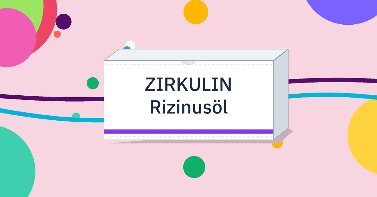 Symbolbild: Packung mit der Aufschrift ZIRKULIN Rizinusöl (PZN 15743847) – Verfügbarkeit und Bezug in Apotheken in Frankfurt am Main