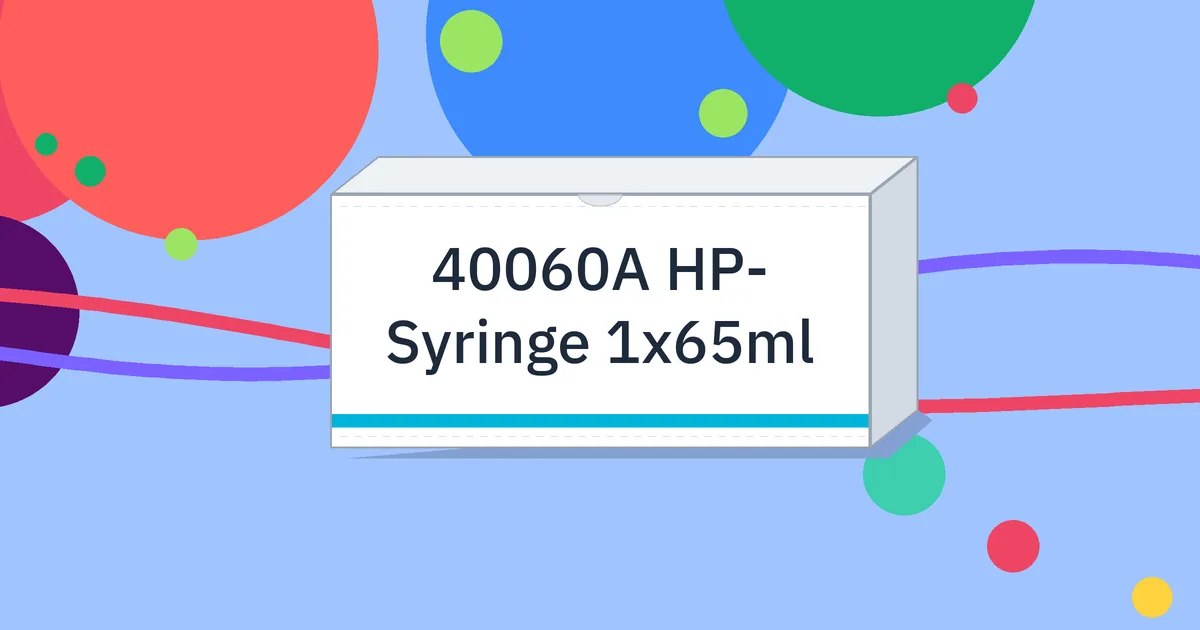 Symbolbild: Packung mit der Aufschrift 40060A HP-Syringe 1x65ml (PZN 13197607) – Verfügbarkeit und Bezug in Apotheken in Frankfurt am Main