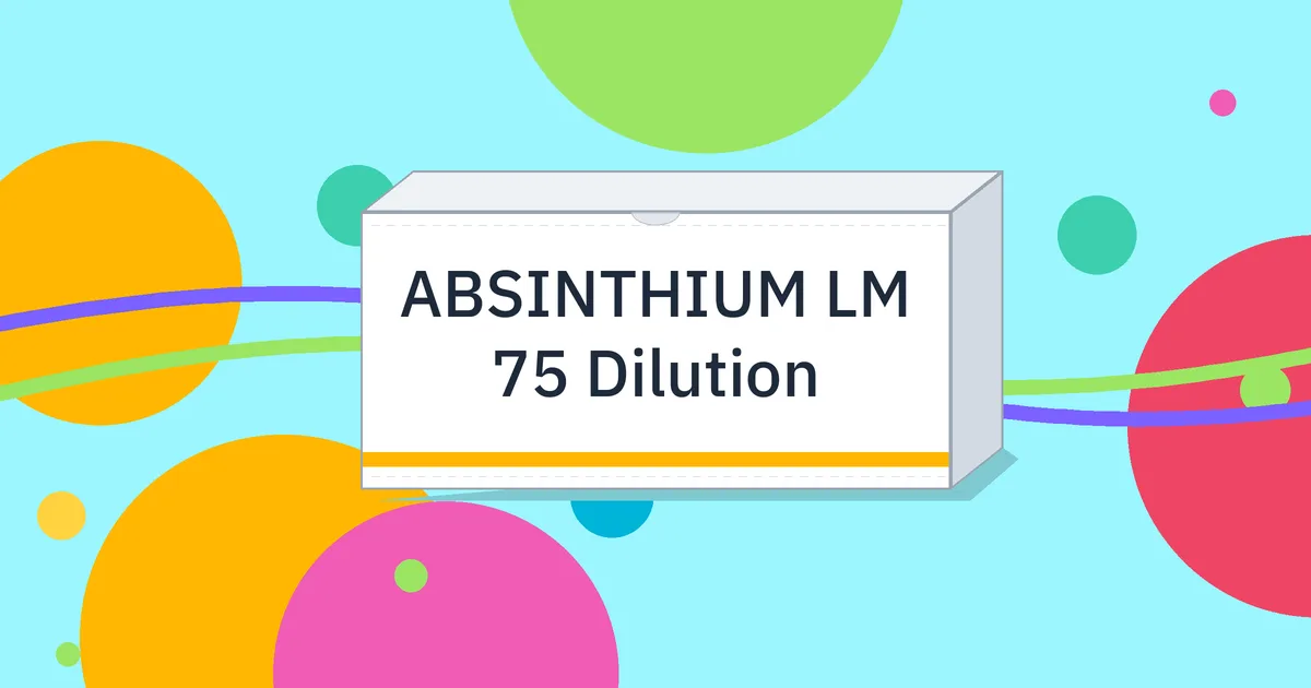 Symbolbild: Packung mit der Aufschrift ABSINTHIUM LM 75 Dilution (PZN 13261937) – Verfügbarkeit und Bezug in Apotheken in Frankfurt am Main