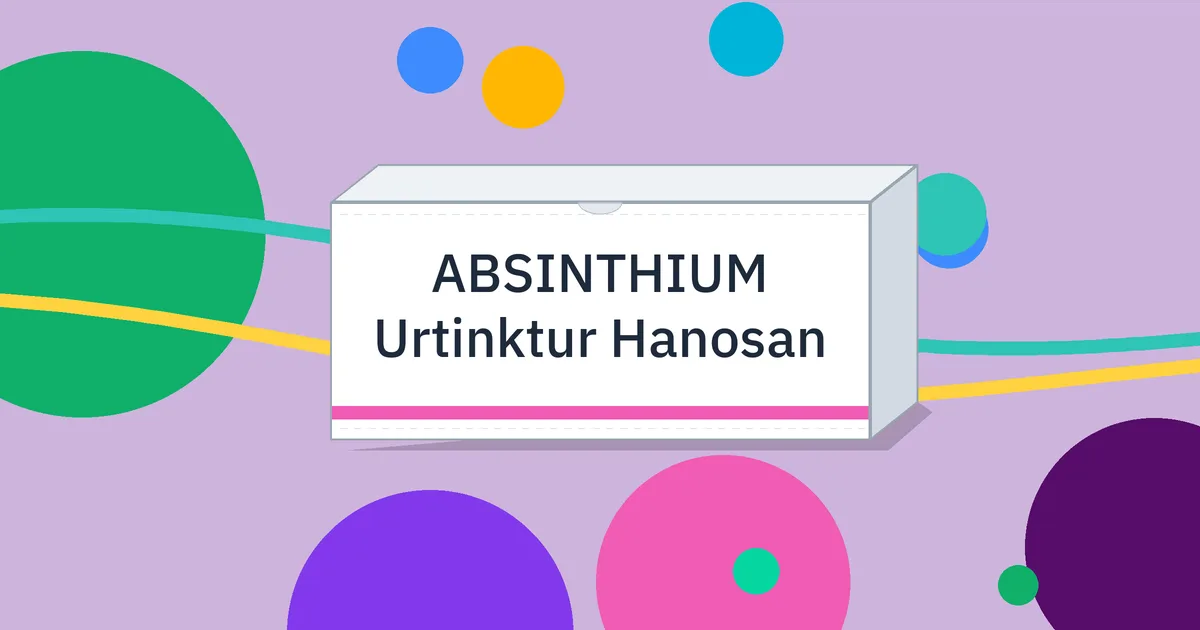 Symbolbild: Packung mit der Aufschrift ABSINTHIUM Urtinktur Hanosan (PZN 07430985) – Verfügbarkeit und Bezug in Apotheken in Frankfurt am Main