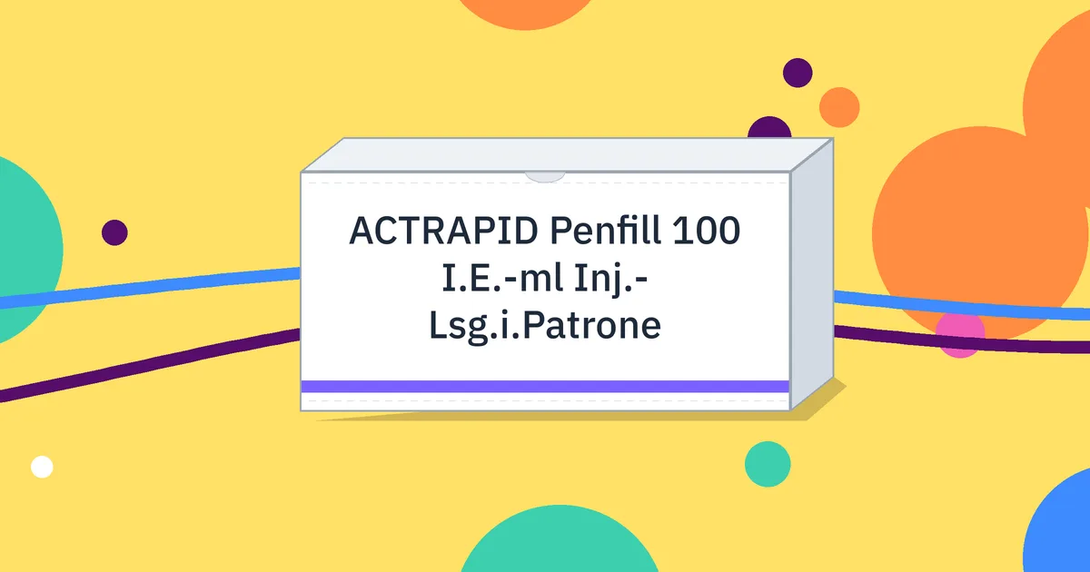 Symbolbild: Packung mit der Aufschrift ACTRAPID Penfill 100 I.E.-ml Inj.-Lsg.i.Patrone (PZN 00536427) – Verfügbarkeit und Bezug in Apotheken in Frankfurt am Main